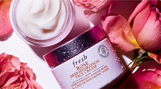 Rose & Hyaluronic Acid Deep Hydration Moisturizer (15ml) - Fresh